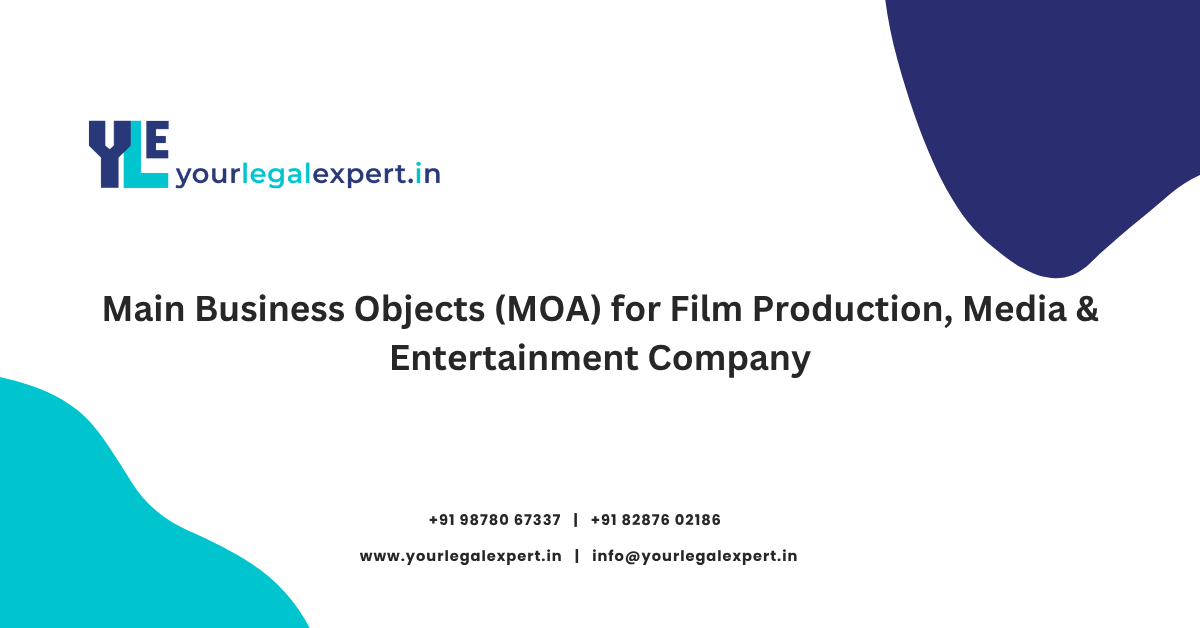 Main Business Objects (MOA) for Film Production, Media & Entertainment ...